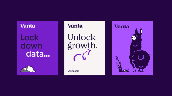 Vanta's vibrant rebrand puts llama centre stage